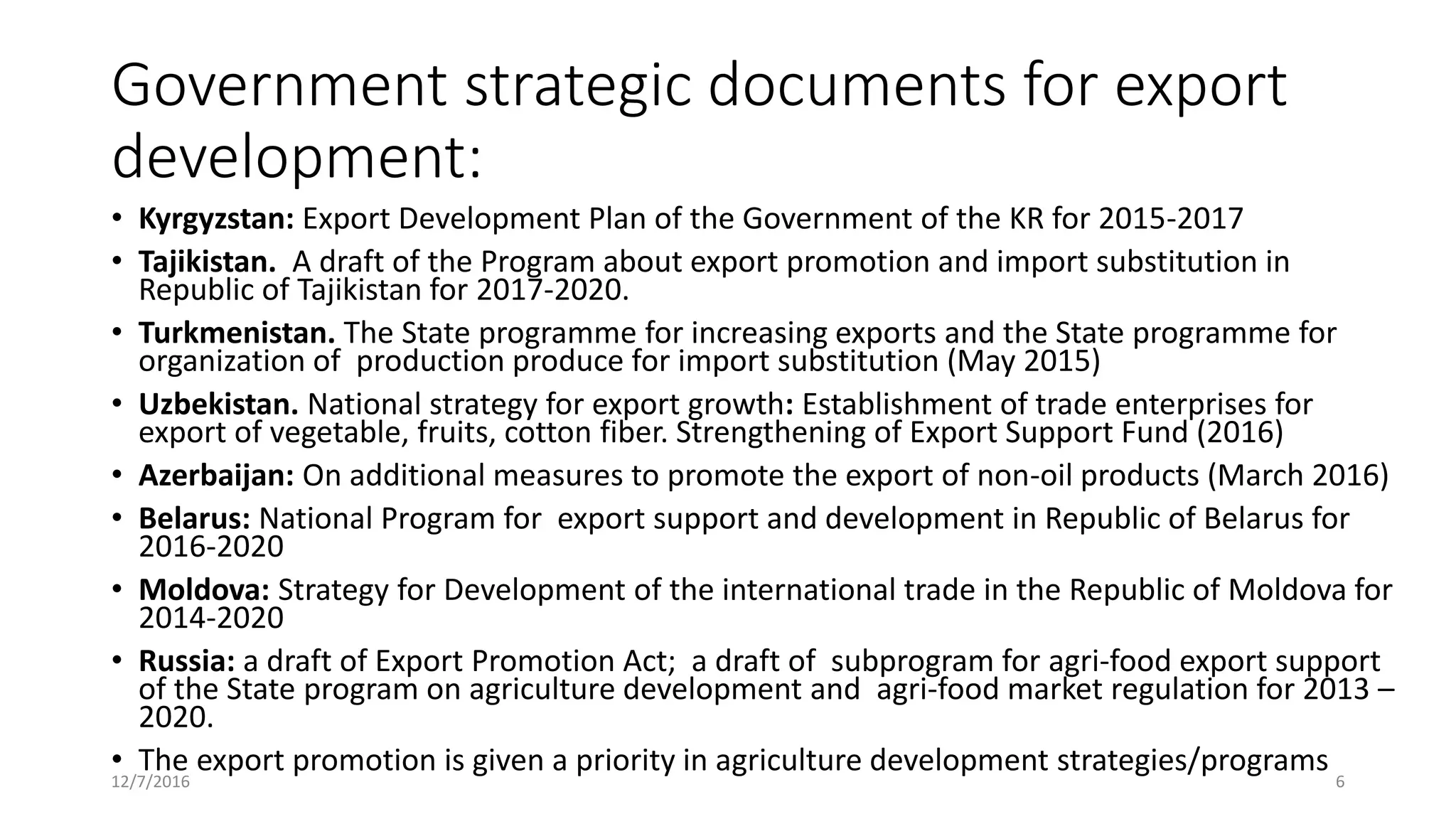 Iryna Kobuta - Export promotion strategies in countries of the region | PPT