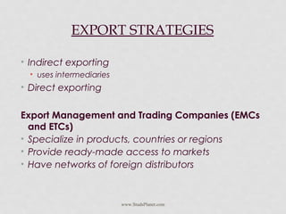 Export strategy2 ite | PPT