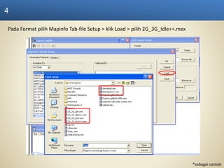 Export to map info table file with tems | PPT