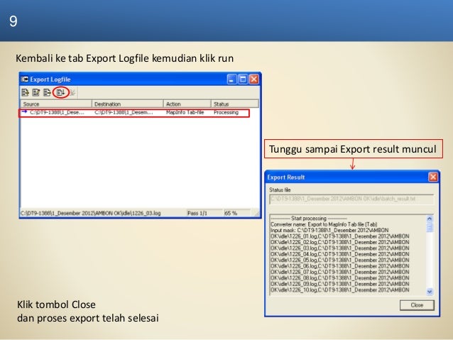Export To Map Info Table File With Tems