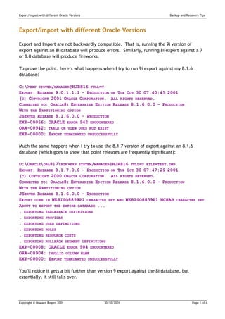 Exportversions | PDF