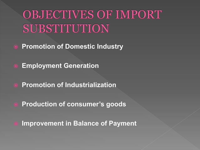 Export promotion vs import substitution | PPTX | Commodities | Economy