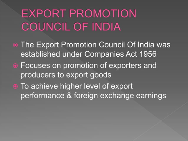 Export promotion vs import substitution | PPT