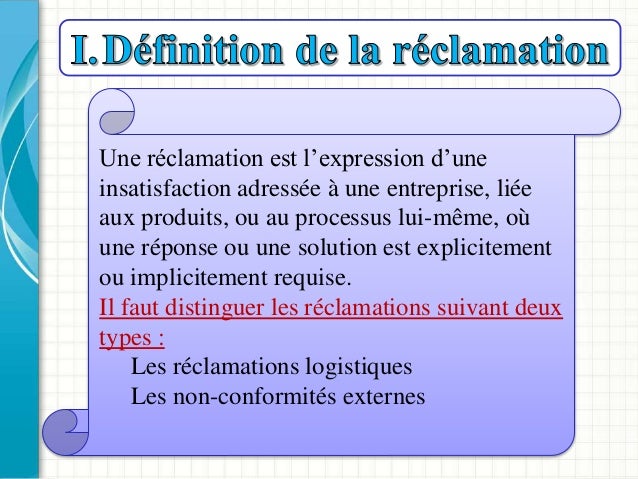 Traitement de Réclamation clients
