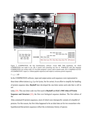 EXPOSERS AND HISTORY OF BIO INFORMATICS | PDF