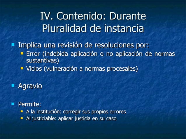 Derecho al debido proceso. Perú | PPT