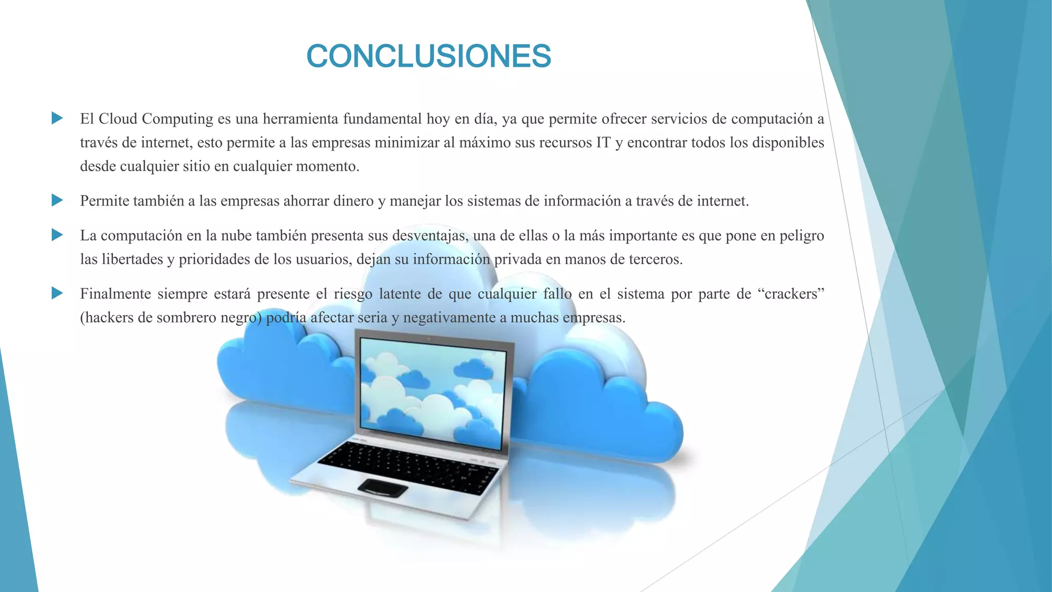 Desventajas Tipos Cloud Computing | PPTX | Cloud Computing | Internet