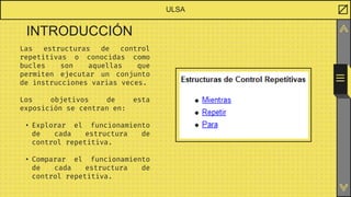 Exposición de PSeInt enfocada en Estructuras de Control | PPTX