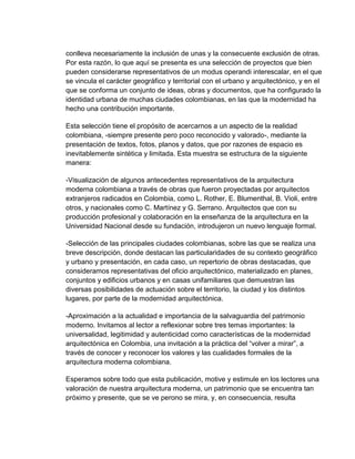 Historia de la Arquitectura en Colombia | PDF