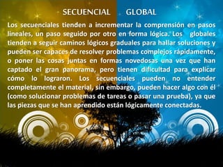 Exposición estilos de aprendizaje (Soloman y Felder) | PPTX