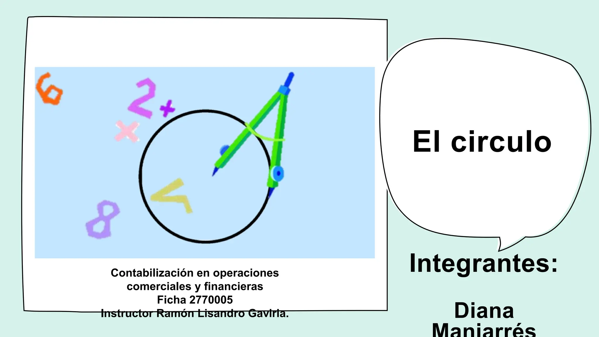 El círculo, sus partes y su circunferencia. | PPTX