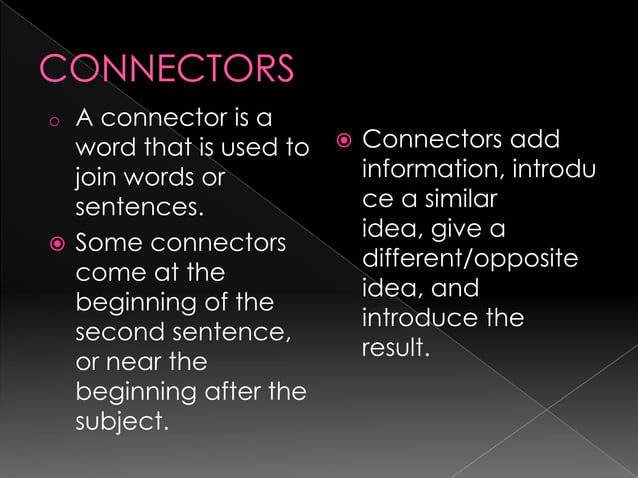 Connectors of confirmation | PPTX