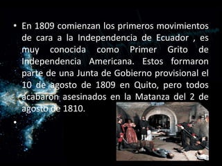 Proceso Independentista del Ecuador | PPTX