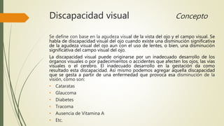 Discapacidad visual | PPTX