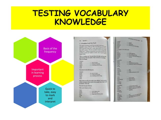 Goals of vocabulary learning | PPTX