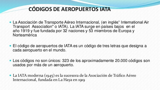 Códigos de Ciudades, Aeropuertos y Aerolíneas.