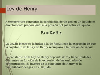 Ecuación De La Ley De Henry