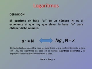 Exposicion 3 Funciones Exponenciales, Logaritmos | PPT