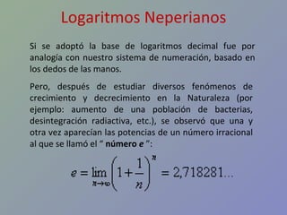 Exposicion 3 Funciones Exponenciales, Logaritmos | PPT