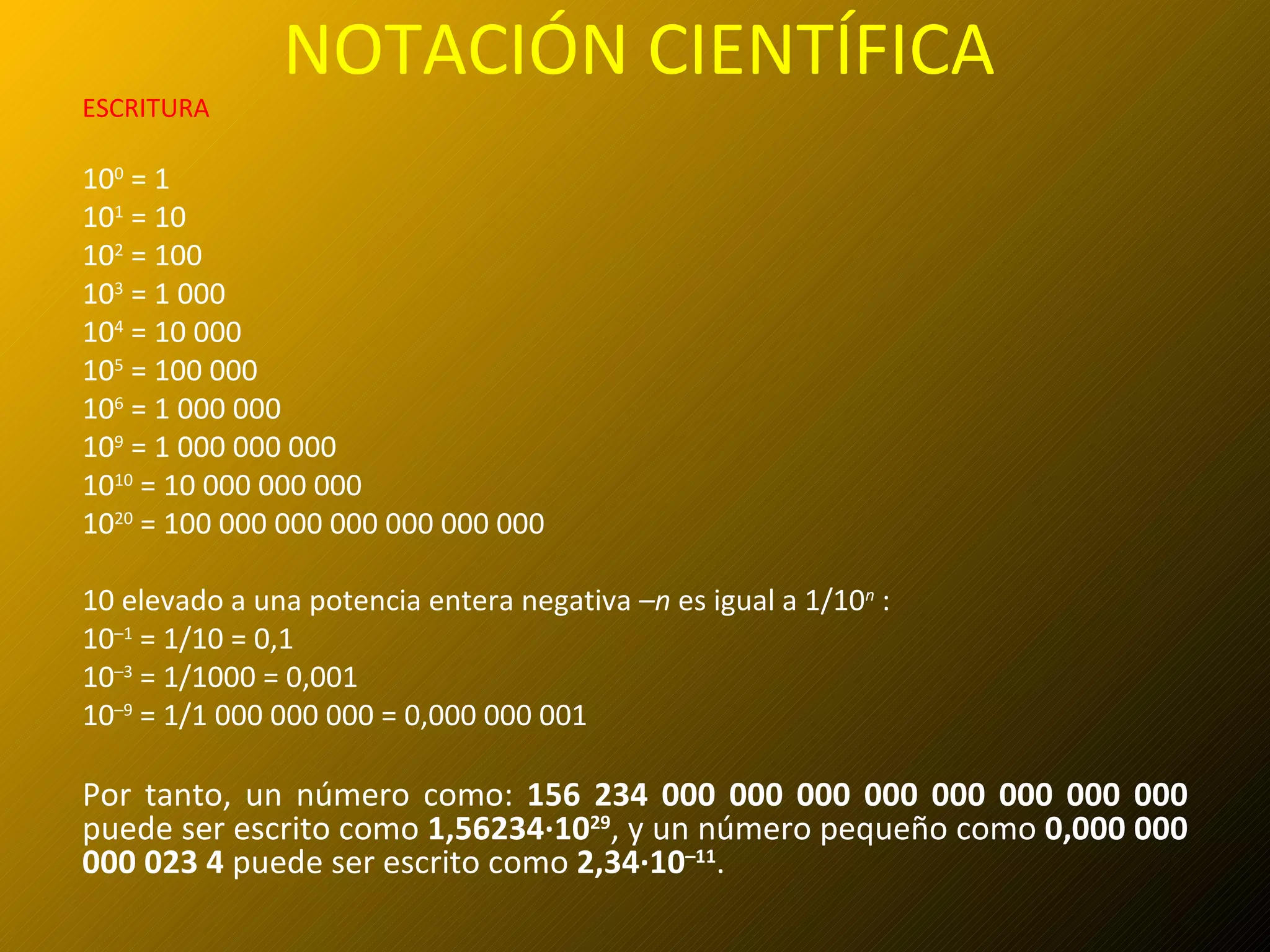 Exposicion 9 NotacióN CientíFica | PPT