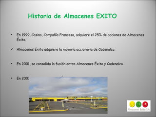 Almacenes exito y ley | PPT