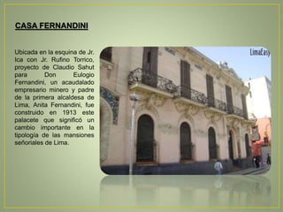 BRUTALISMO Y ART NOUVEAU EN LIMA - PERU | PPTX
