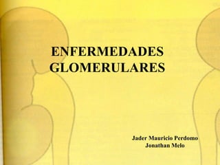 Exposicion De Glomerulare Entregar | PPTX