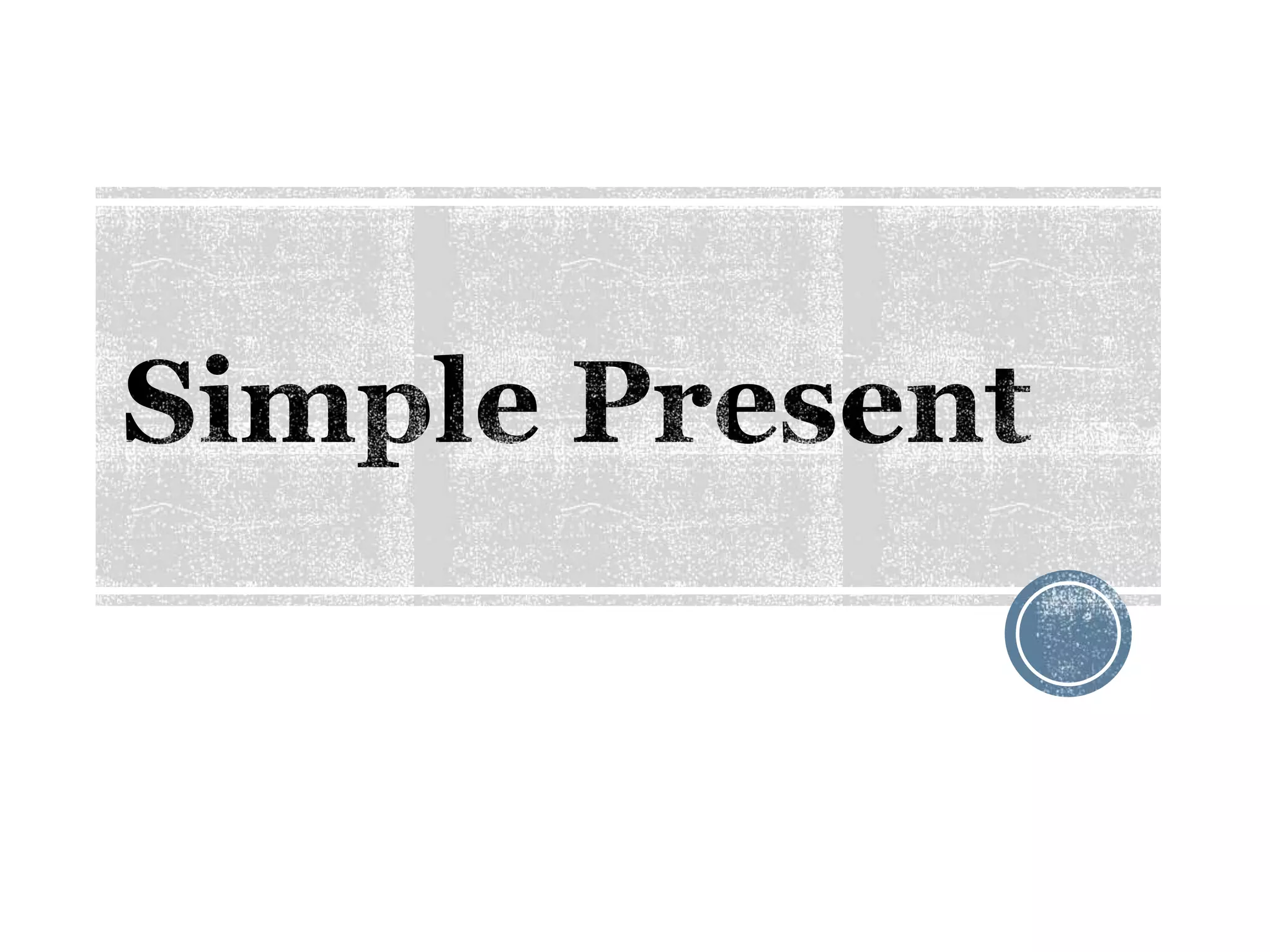 simple present / presente simple | PPTX