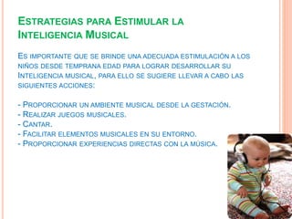Inteligencia musical | PPTX