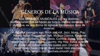 Exposicion de la musica | PPTX
