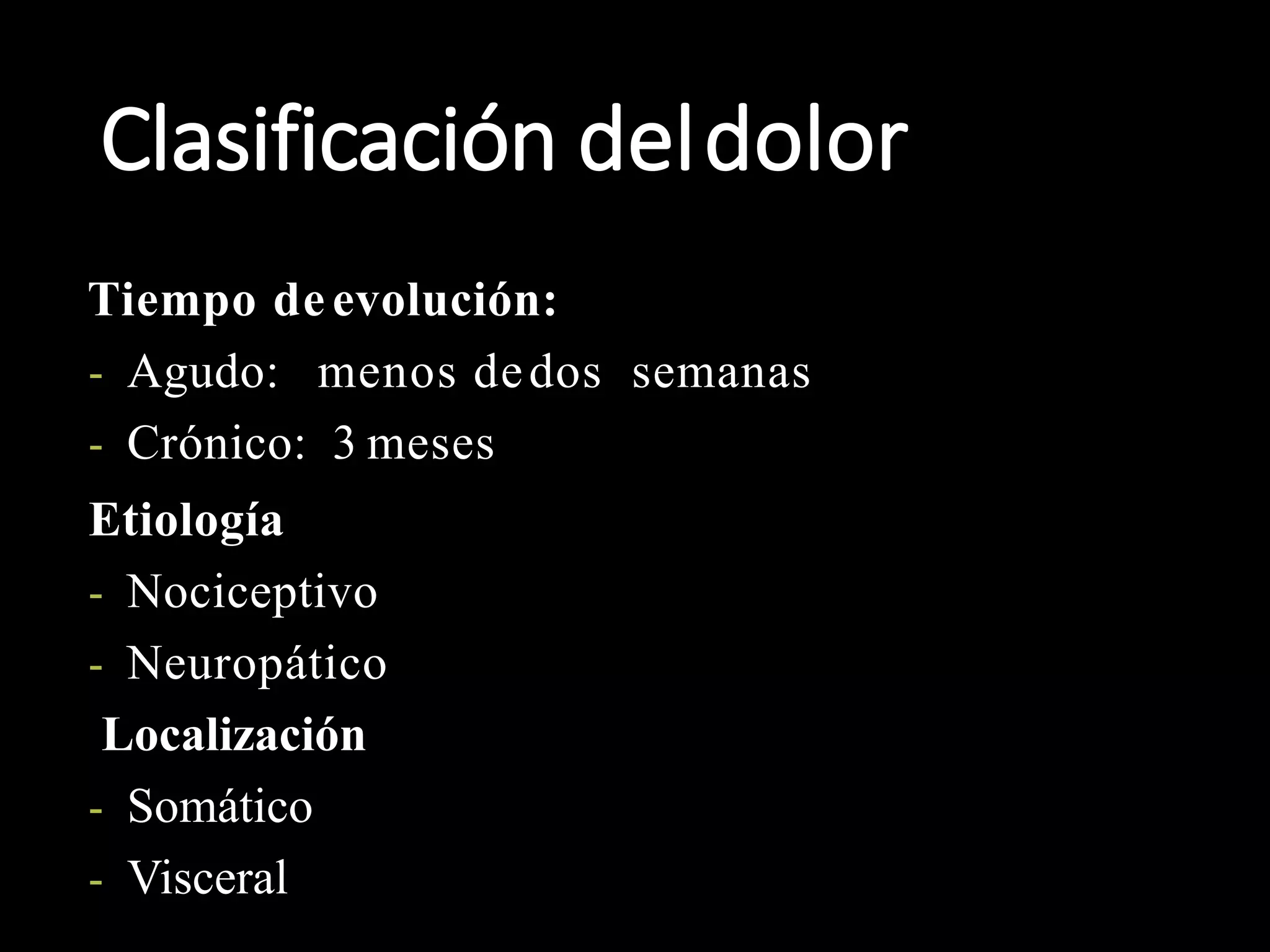 dolor agudo y cronico pos-operatorio | PPT