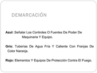 DEMARCACIÓN Y SEÑALIZACION DE AREAS | PPT