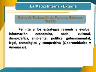 Exposicion de matriz ie | PPTX