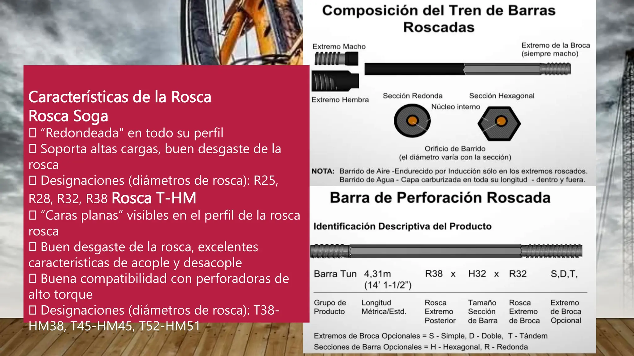 ACEROS DE PERFORACION, CARACTERISTICAS Y FICHAS TECNICAS.pptx