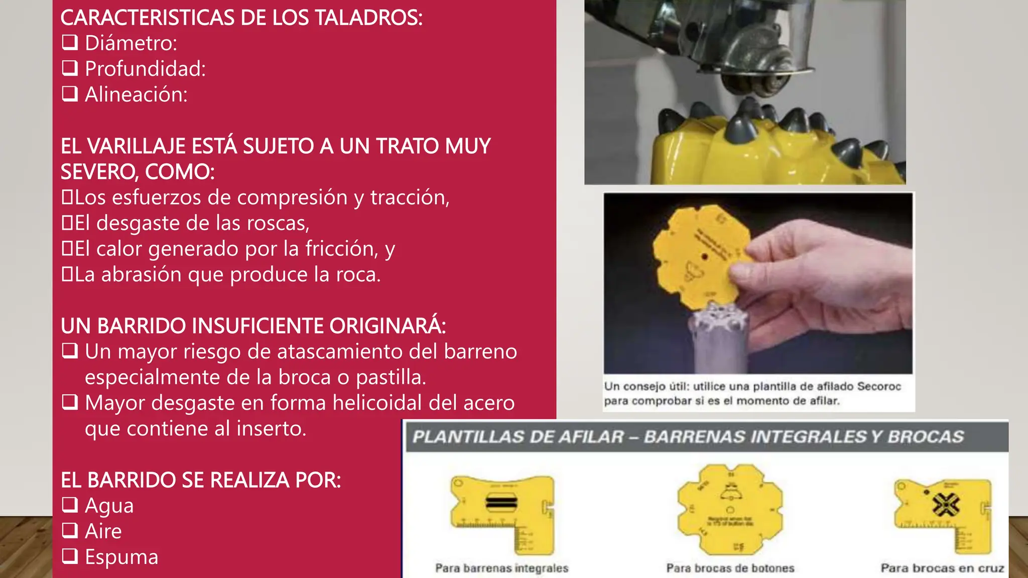 ACEROS DE PERFORACION, CARACTERISTICAS Y FICHAS TECNICAS.pptx