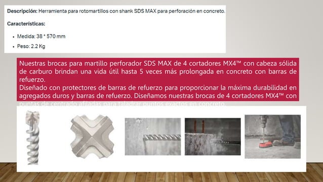 ACEROS DE PERFORACION, CARACTERISTICAS Y FICHAS TECNICAS.pptx