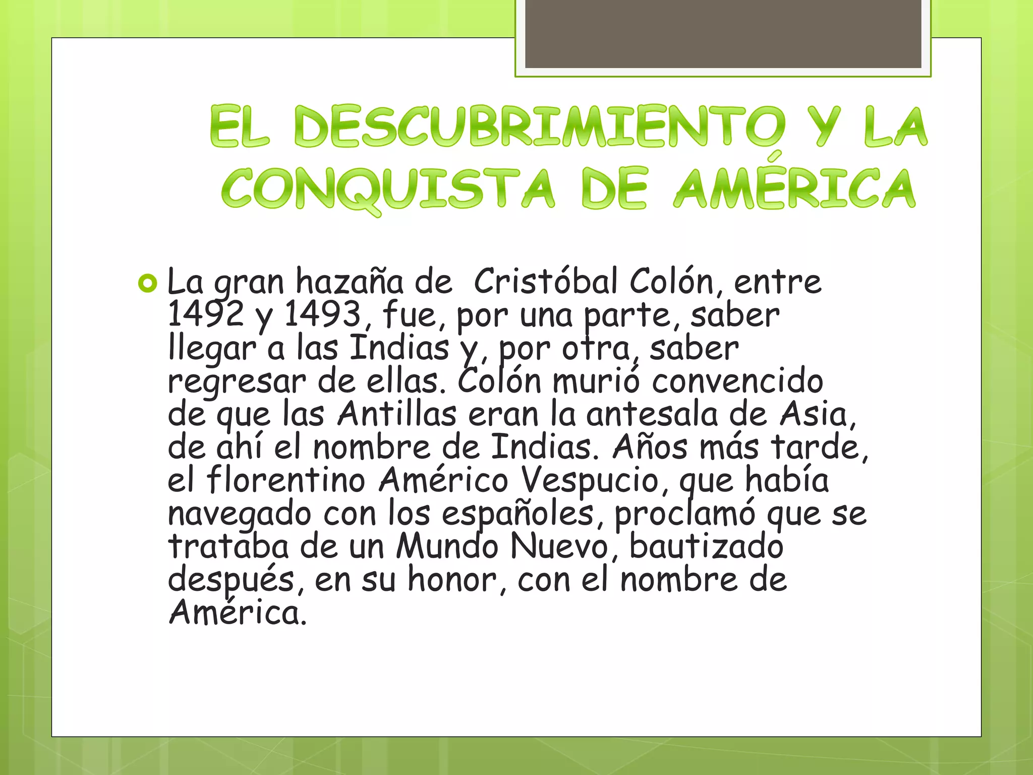 Exposicion descubrimiento de america por cristobal colon | PPT