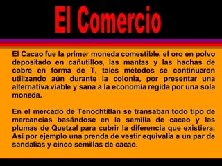 Exposicion Economia Azteca | PPT