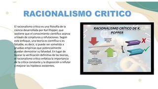 POSITIVISMO LÓGICO, CONCEPCIÓN HEREDADA Y RACIONALISMO CRITICO ...