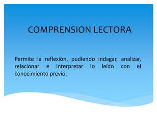 Exposicion estrategias de comprension lectora | PPTX