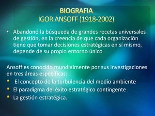 Igor Ansoff | PPTX