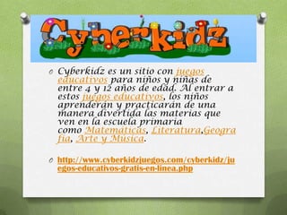 Exposicion juegos educativos | PPTX
