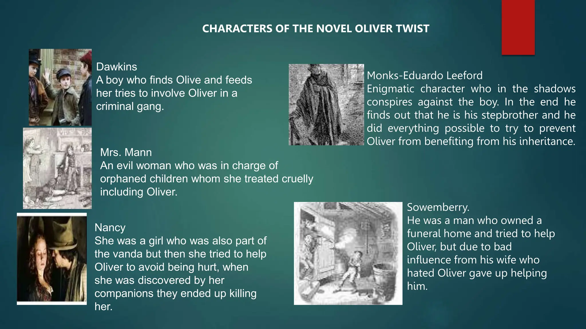 EXPOSICION OLIVER TWIST. INGLES.pptx | Fiction | Books and Literature