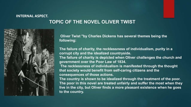 EXPOSICION OLIVER TWIST. INGLES.pptx | Fiction | Books and Literature
