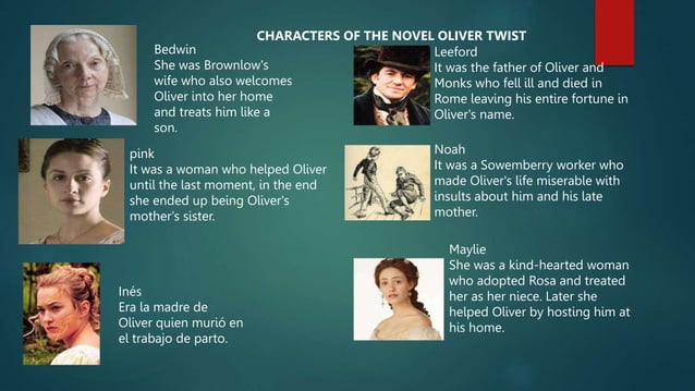 EXPOSICION OLIVER TWIST. INGLES.pptx | Fiction | Books and Literature