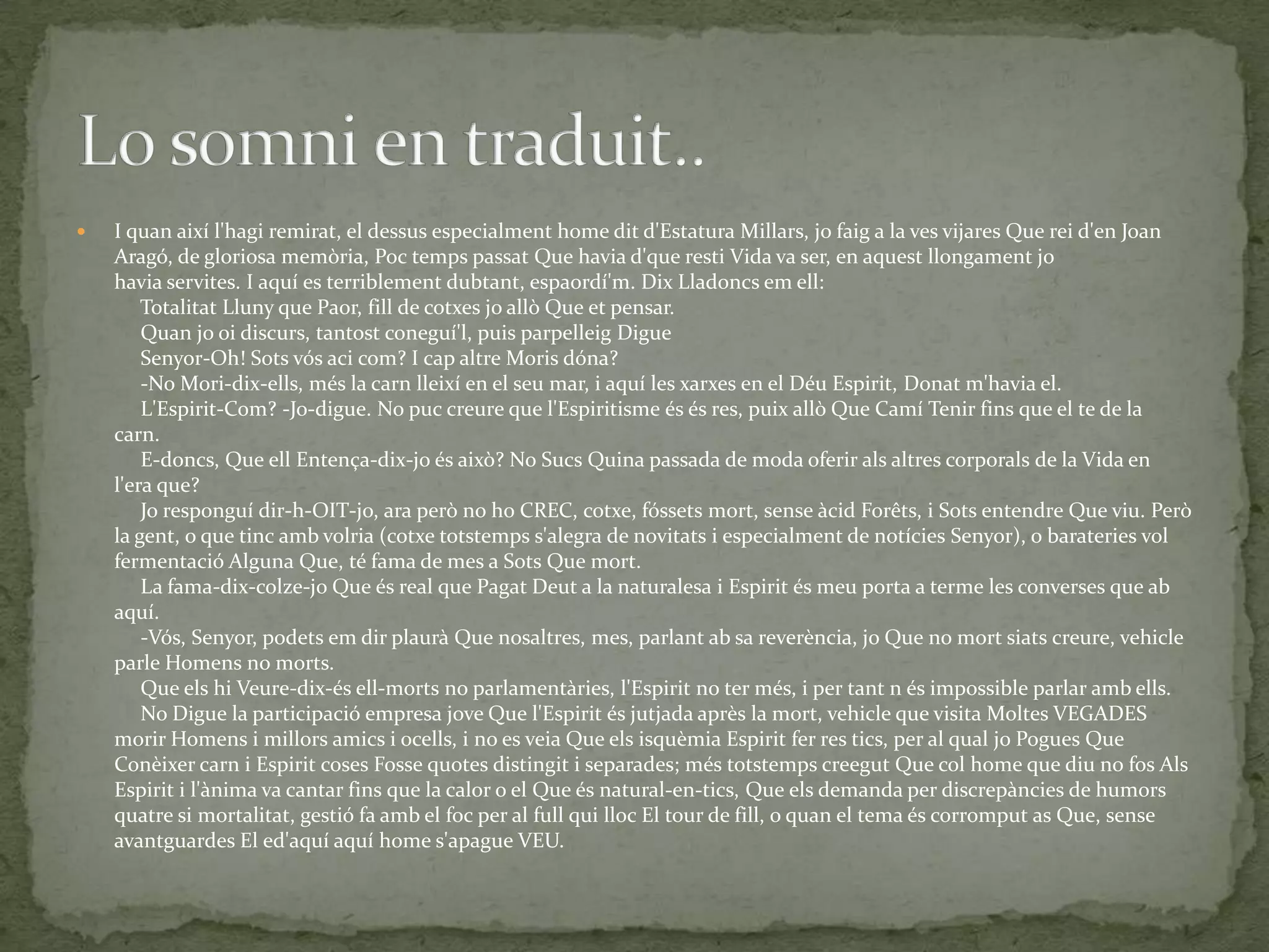 Lo Somni- Milangely Colmenares | PPTX