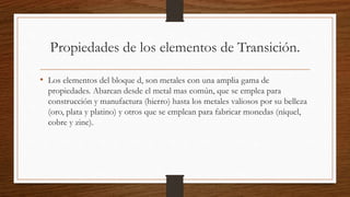 Elementos de transicion | PPTX