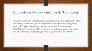 Elementos de transicion | PPTX