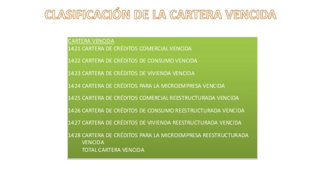 Como Controlar La Cartera De Creditos Vencidos - creditomeve