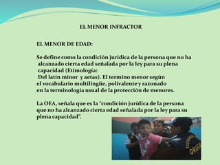 adolescente infractor de la ley | PPTX